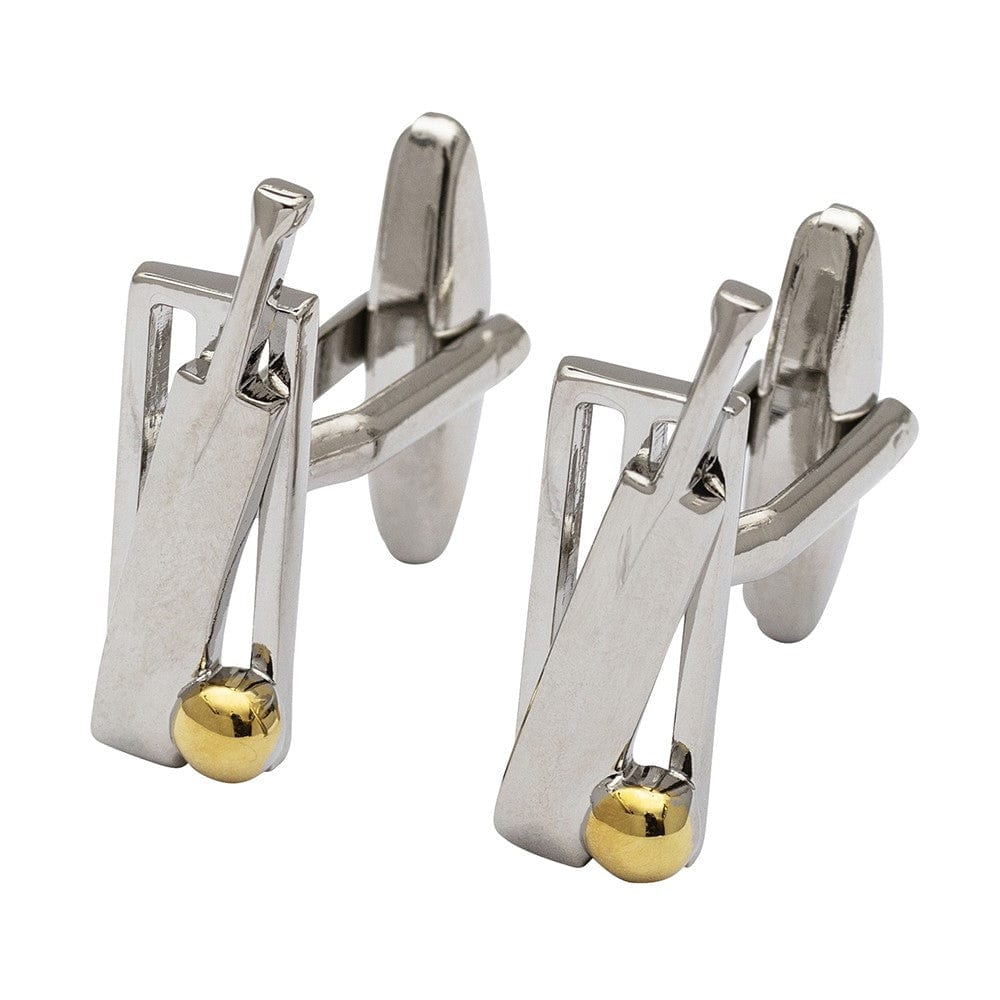 Cricket Bat and Wicket Cufflinks | Cricket Cufflinks Gift ideas