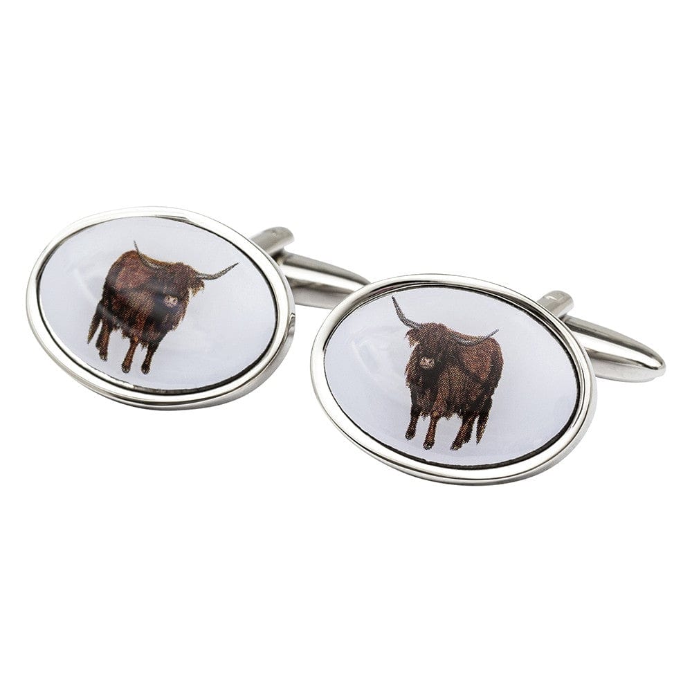 Highland Cow Cufflinks | Farm Animal Cufflinks | Countryside Cufflinks