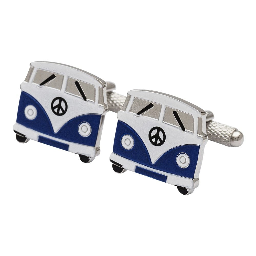 Blue VW Campervan Cufflinks | Camper Van Cufflinks | Camper Cufflinks