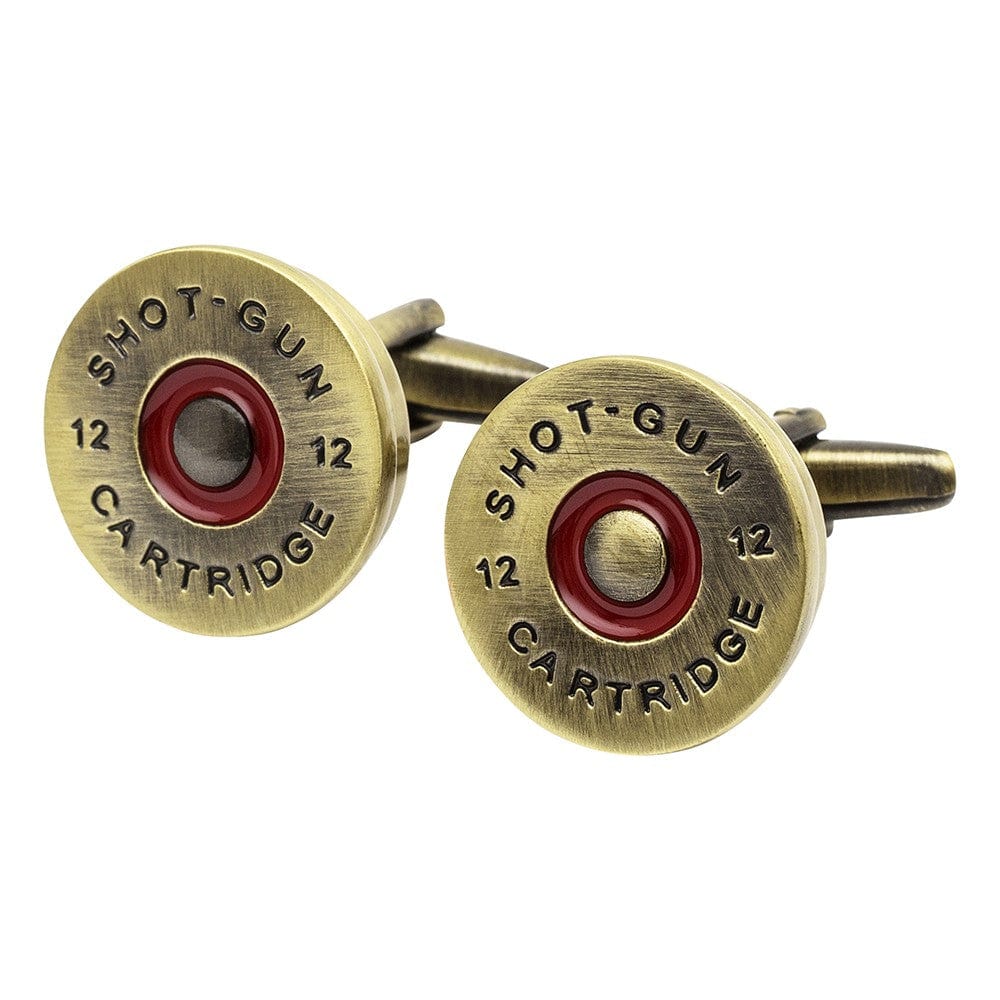 Brass Shotgun Cap Cufflinks | Shooting Cufflinks | Hunting Cufflinks