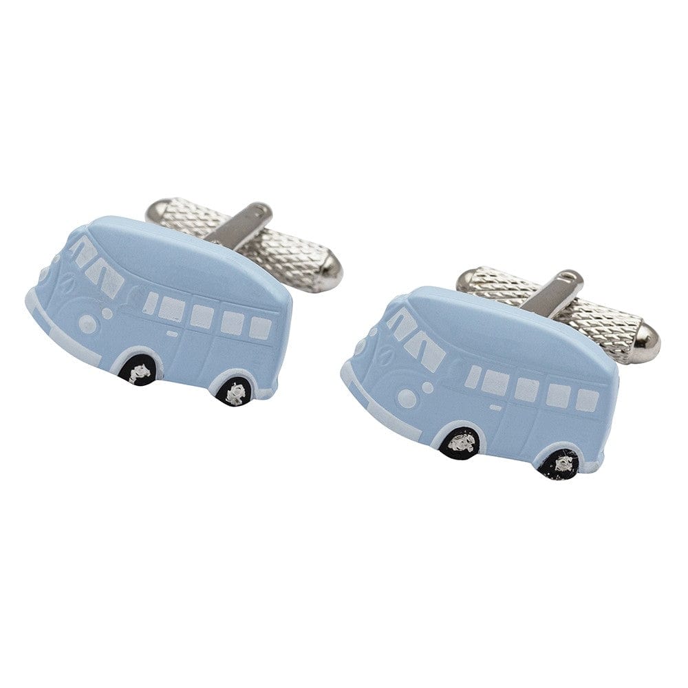 Campervan Cufflinks Ice Blue Edition | Retro VW Camper Van Cufflinks