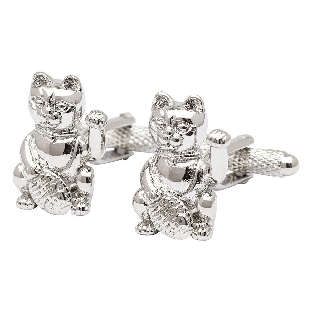 Chinese lucky cat cufflinks | novelty cufflinks | animal cufflinks
