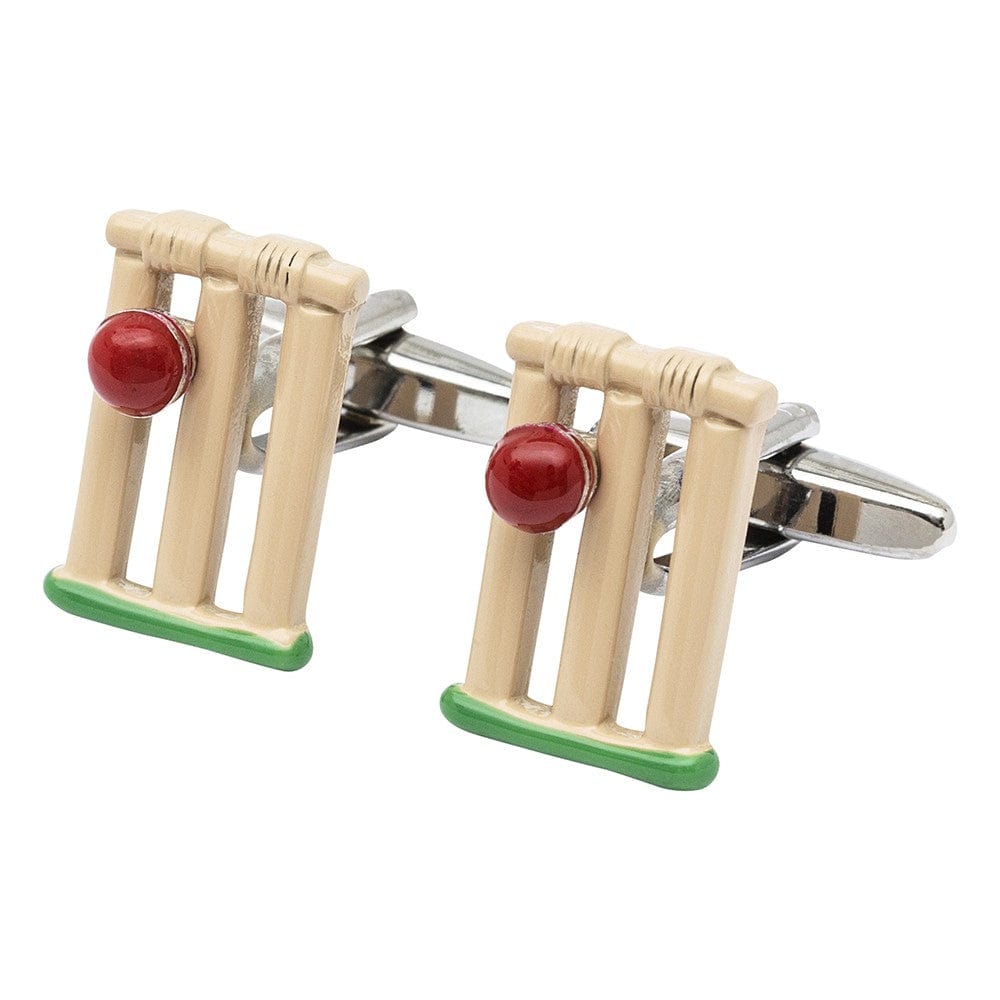 Cricket Stumps and Cricket Ball Cufflinks | Sports Cufflinks UK