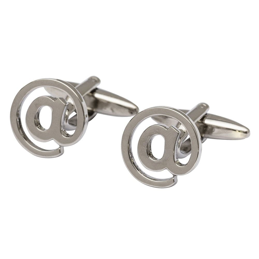 Computer Lovers Cufflinks |@ Symbol Cufflinks | Internet Cufflinks
