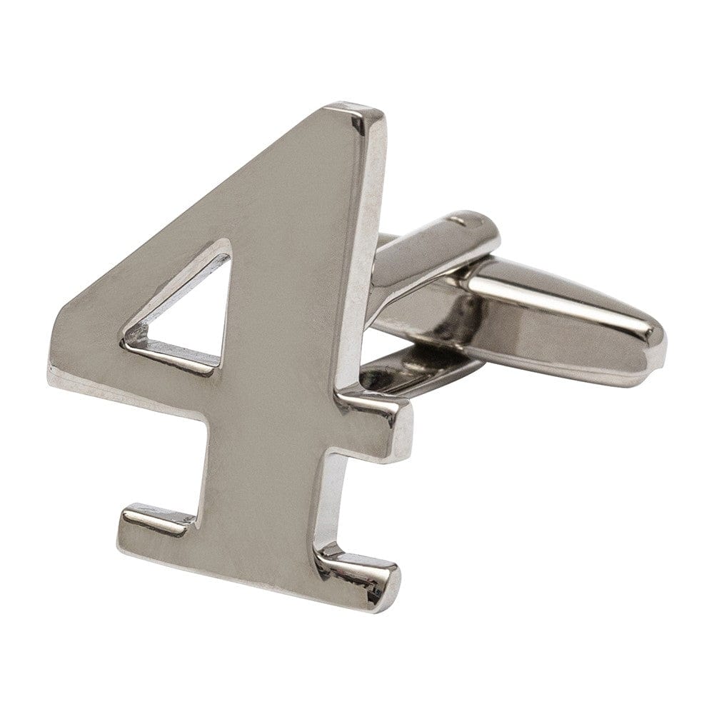 Number 4 Cufflink - Numbers Cufflinks