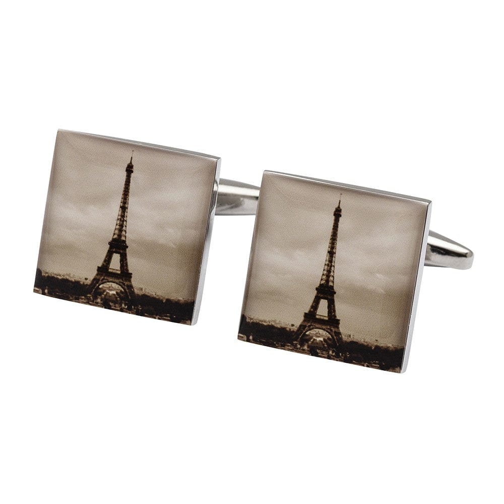 A Parisian Scene Cufflinks | Paris Cufflinks | Eiffel Tower Cufflinks
