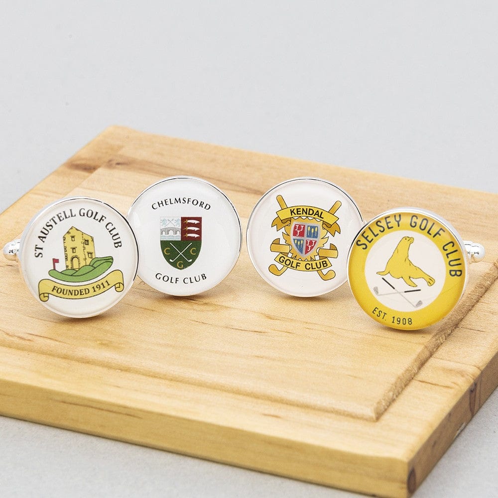 Personalised Golf Club Cufflinks with Club Logo or Crest