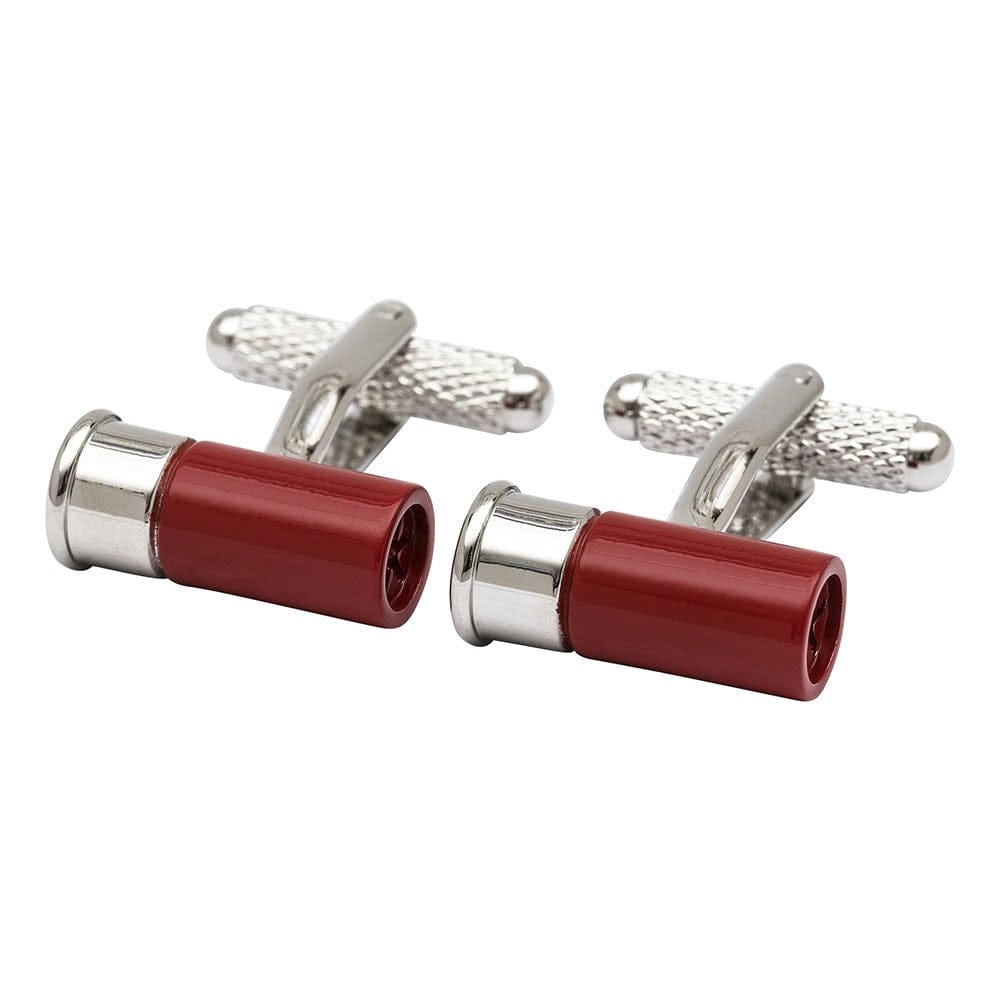 Red ShotGun Cartridge Cufflinks | Shooting Cufflinks | Sports Cufflinks