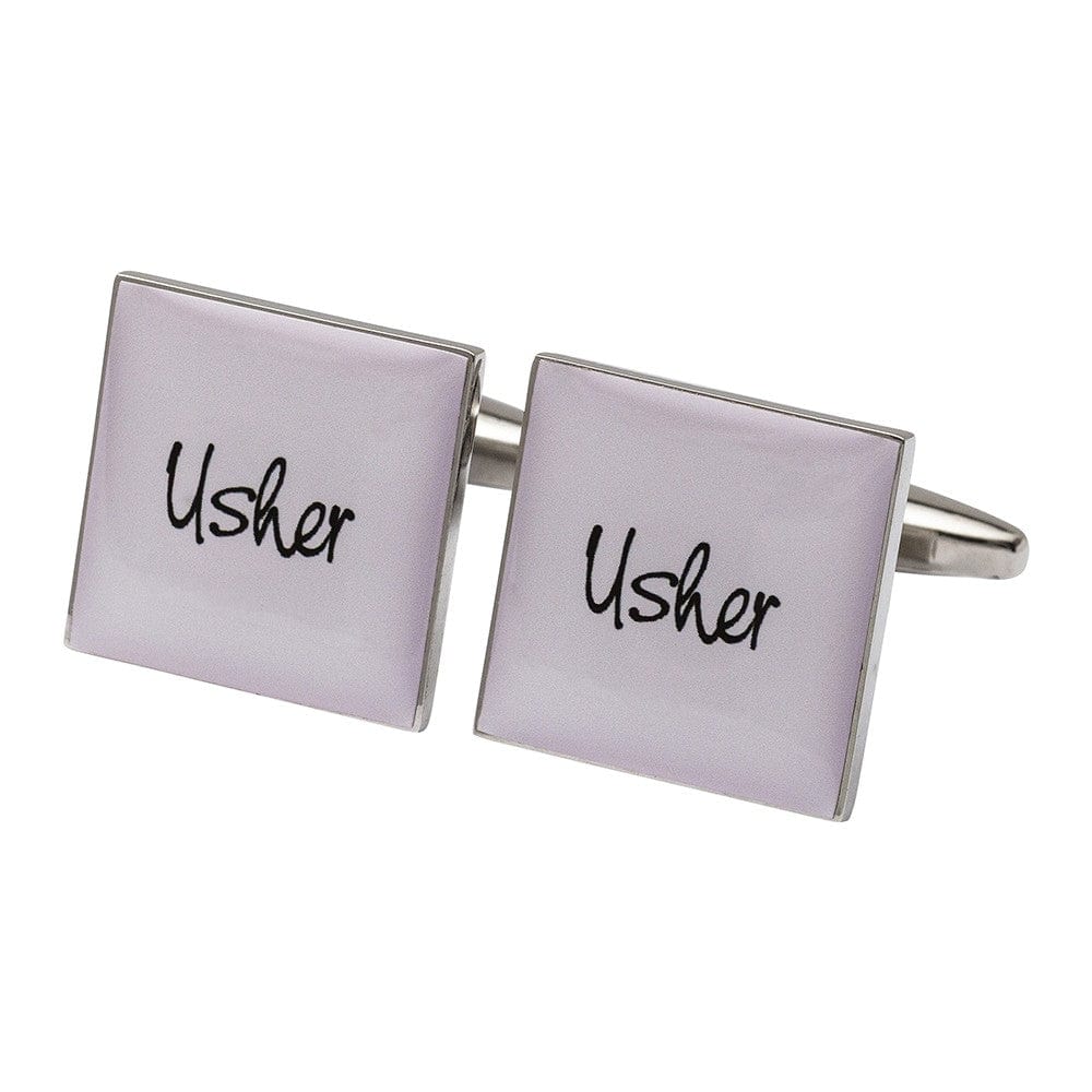 Square Pale Pink - Usher Cufflinks