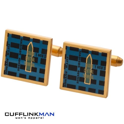Grand Central Station Map Cufflinks |new York City Street Map Cufflinks