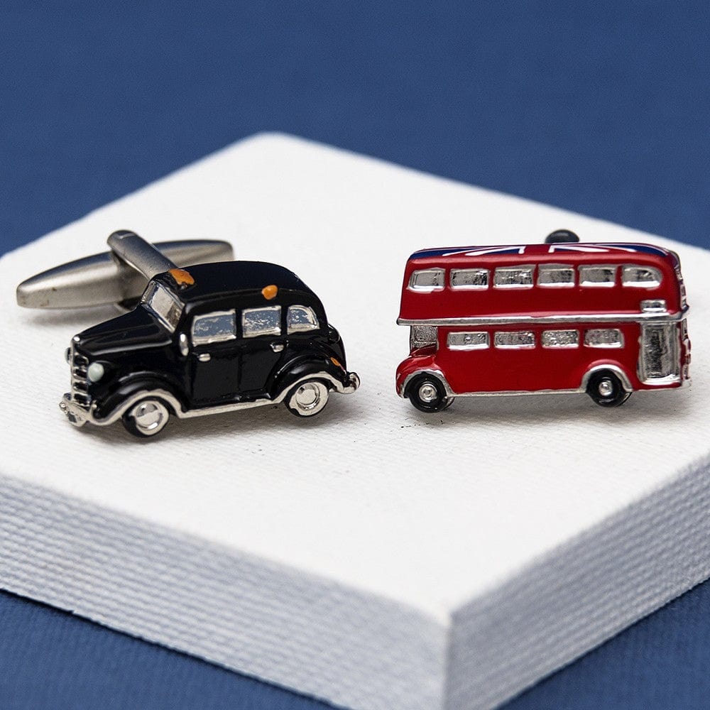 London Bus and Taxi Cufflinks | Transport Cufflinks | Motor Cufflinks