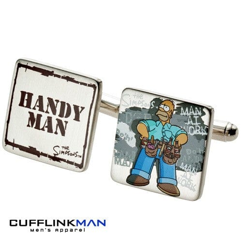 Simpsons - "Homer - Danger! Man At Work Cufflinks"