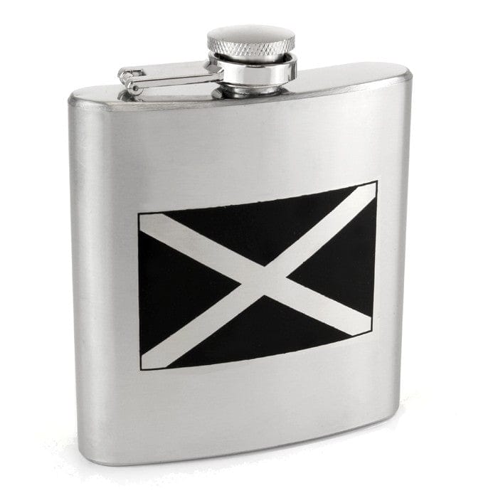 St Andrews Cross Hip Flask - Scottish Flag Hip Flask